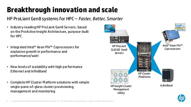 HP Innovation for HPC – From Moonshot and Beyond