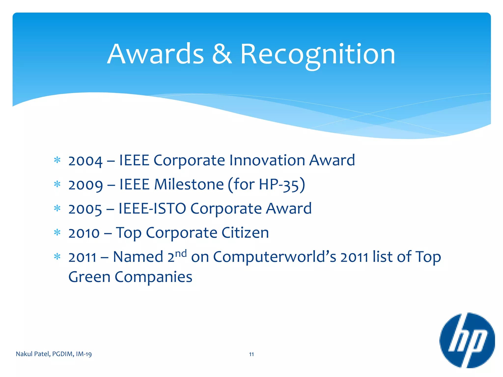 HP - Company Overview | PDF