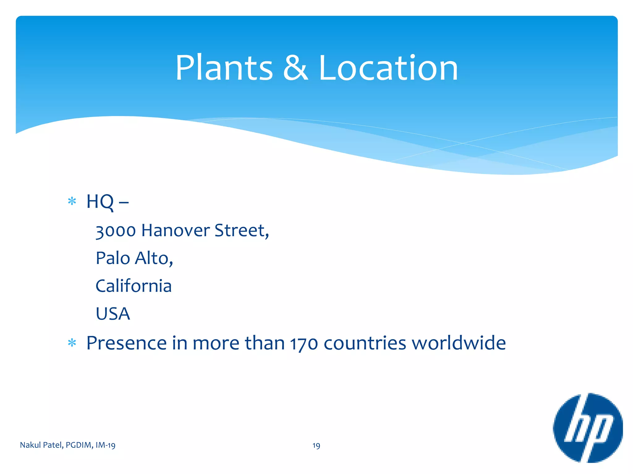 HP - Company Overview | PDF