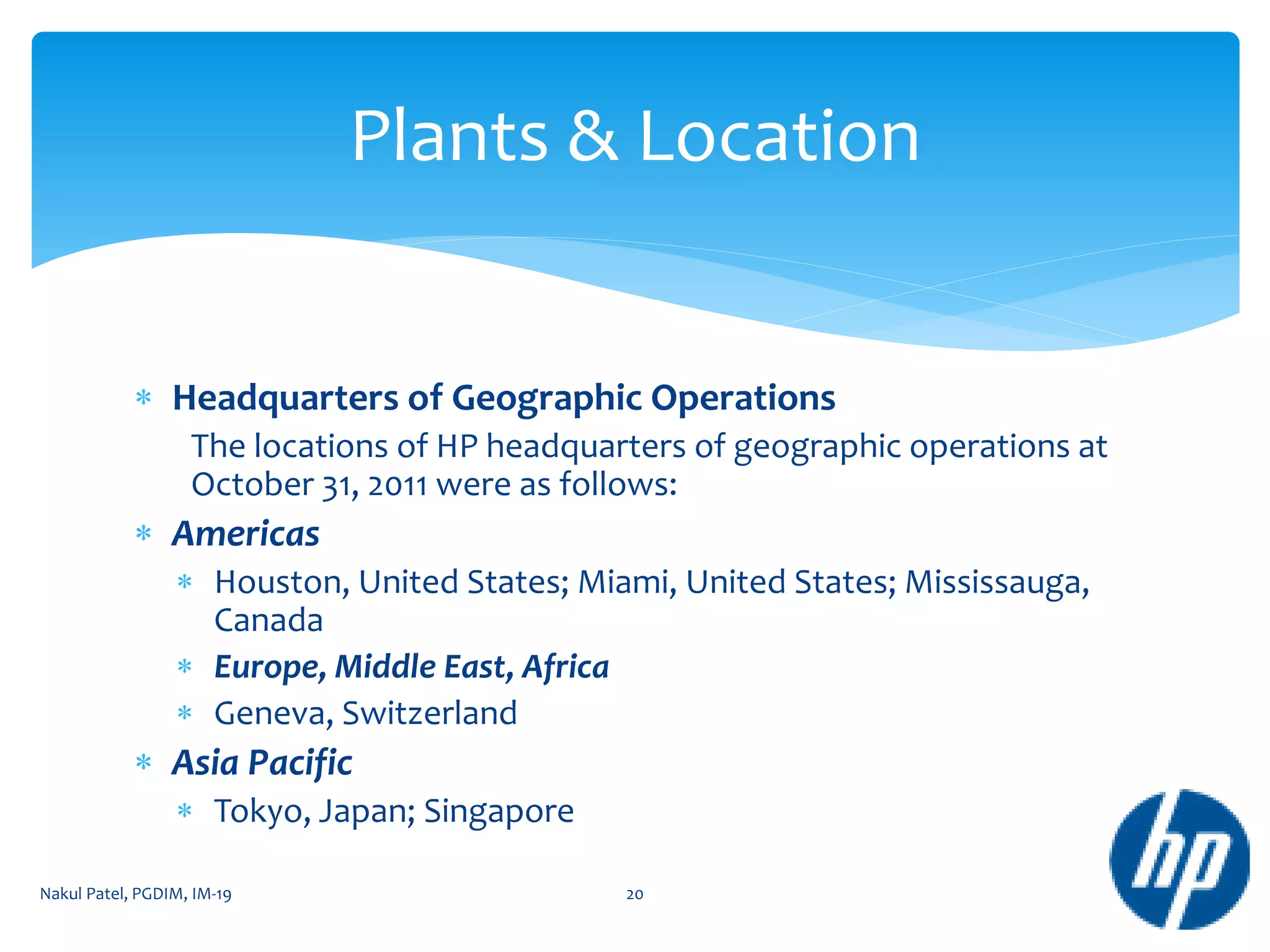 HP - Company Overview | PDF