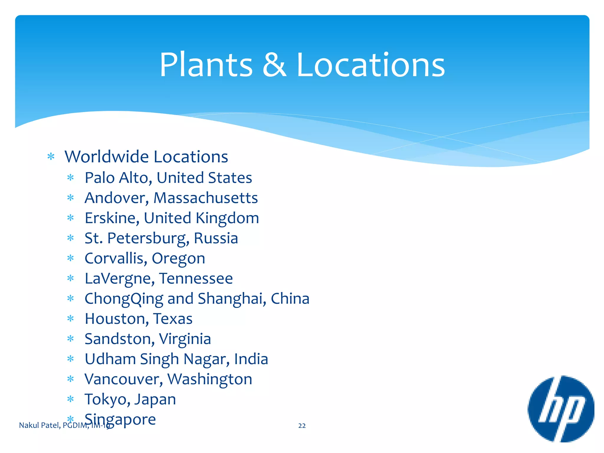 HP - Company Overview | PDF