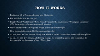 Hp fortify source code analyzer(sca) | PPTX