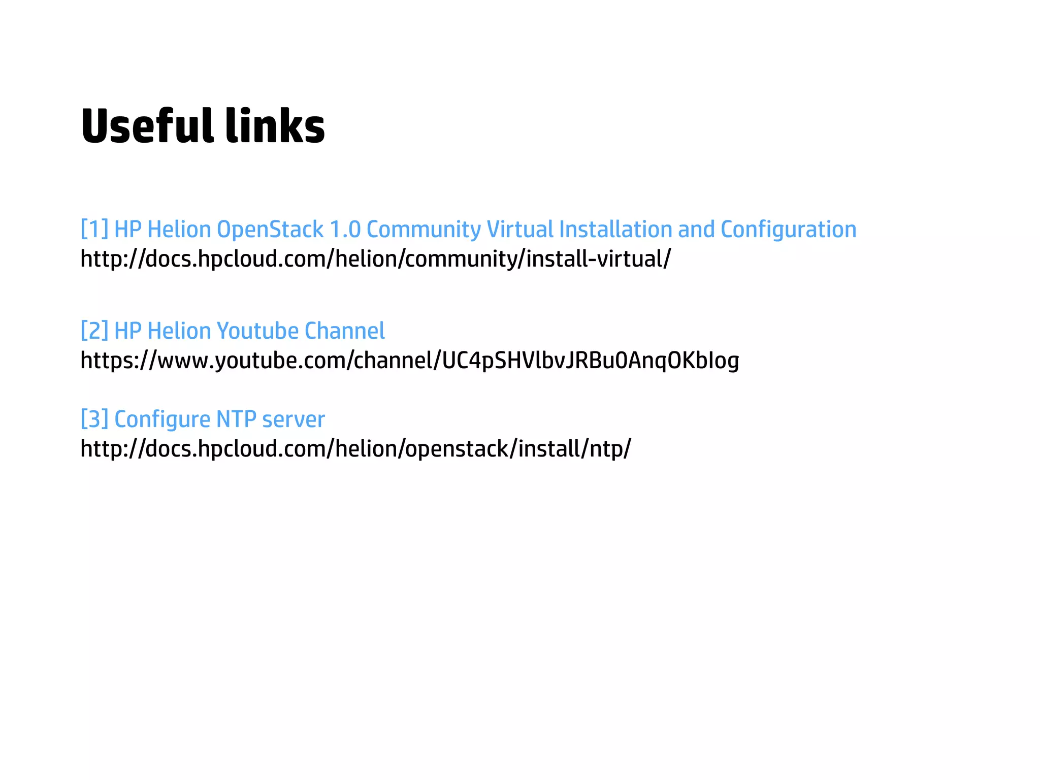 HP Helion OpenStack Community Edition Deployment | PPT