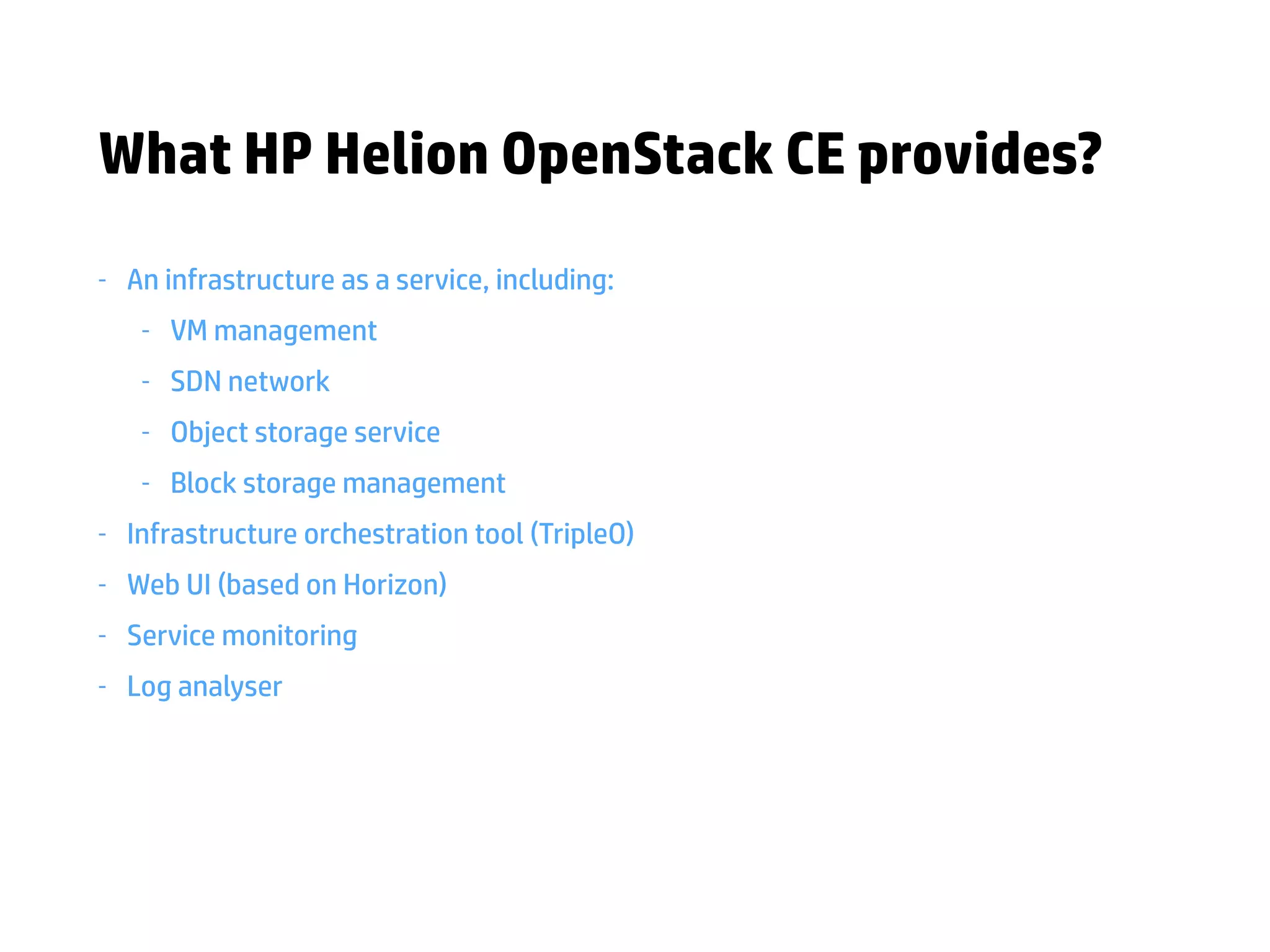 HP Helion OpenStack Community Edition Deployment | PPT
