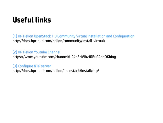 HP Helion OpenStack Community Edition Deployment | PPT