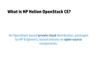 HP Helion OpenStack Community Edition Deployment | PPT