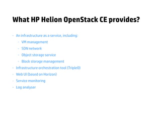 HP Helion OpenStack Community Edition Deployment | PPT