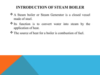 Steam Boiler on Heat Power Engineering i | PPTX