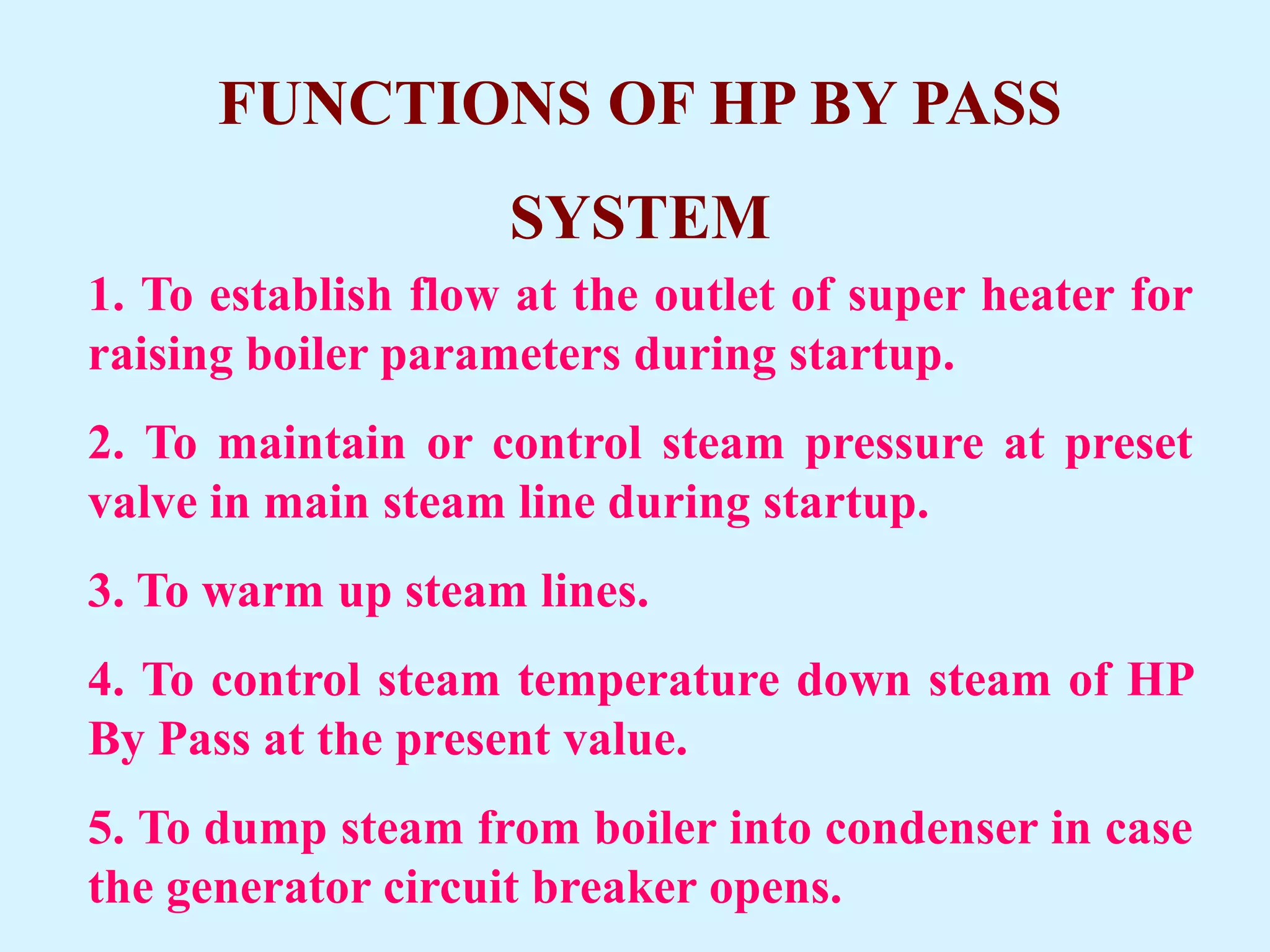 Hp/ lp bypass system for steam turbines | PDF