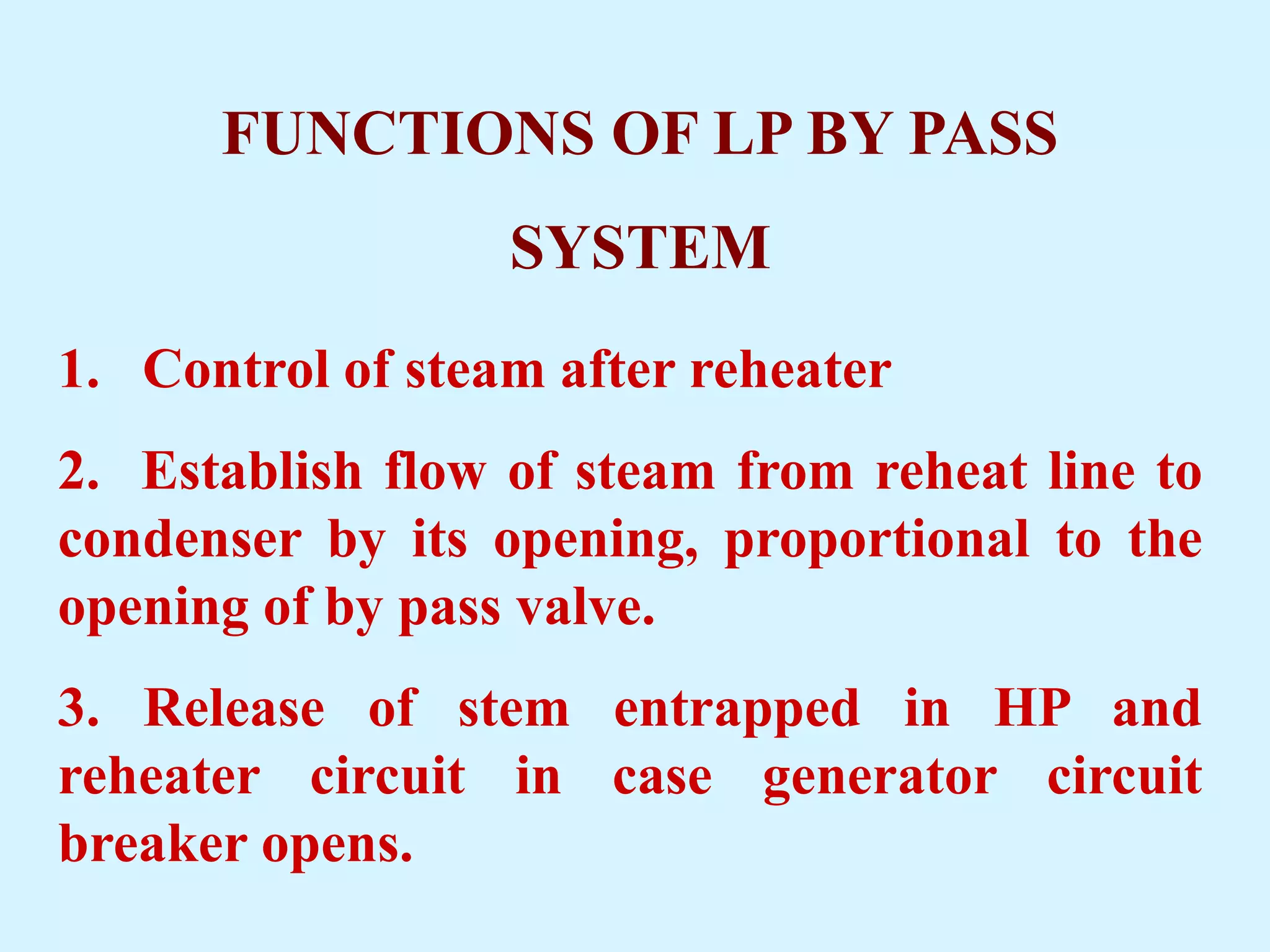 Hp/ lp bypass system for steam turbines | PDF