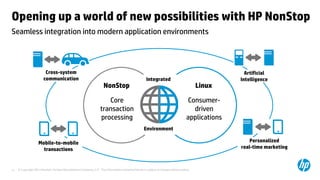 HP NonStop applications: Modernization from the Ground-up and the User ...
