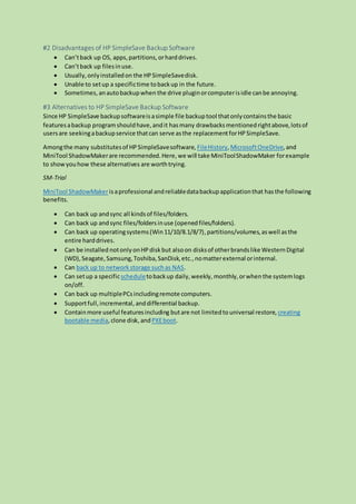 Hp simplesave | DOCX