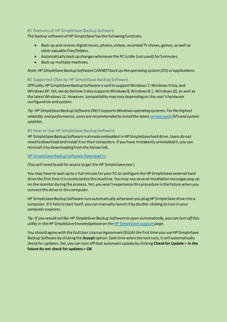Hp simplesave | DOCX