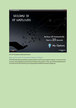 Hp simplesave | DOCX