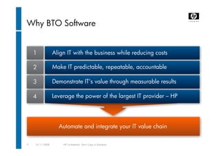 HP Software - The Bto Solution | PDF | IT and Internet Support | Internet