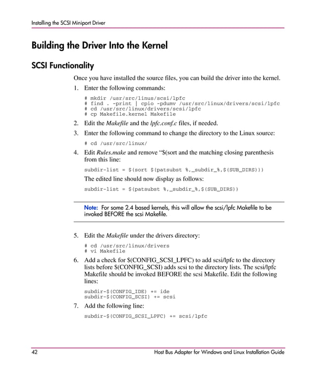 hp StorageWorks host bus adapter for Windows and Linux ... | PDF
