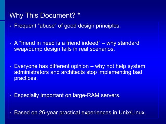 HP-UX Swap and Dump Unleashed by Dusan Baljevic | PPT