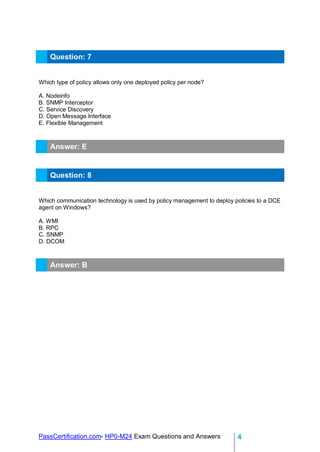 Hp0 m24 question answers | PDF