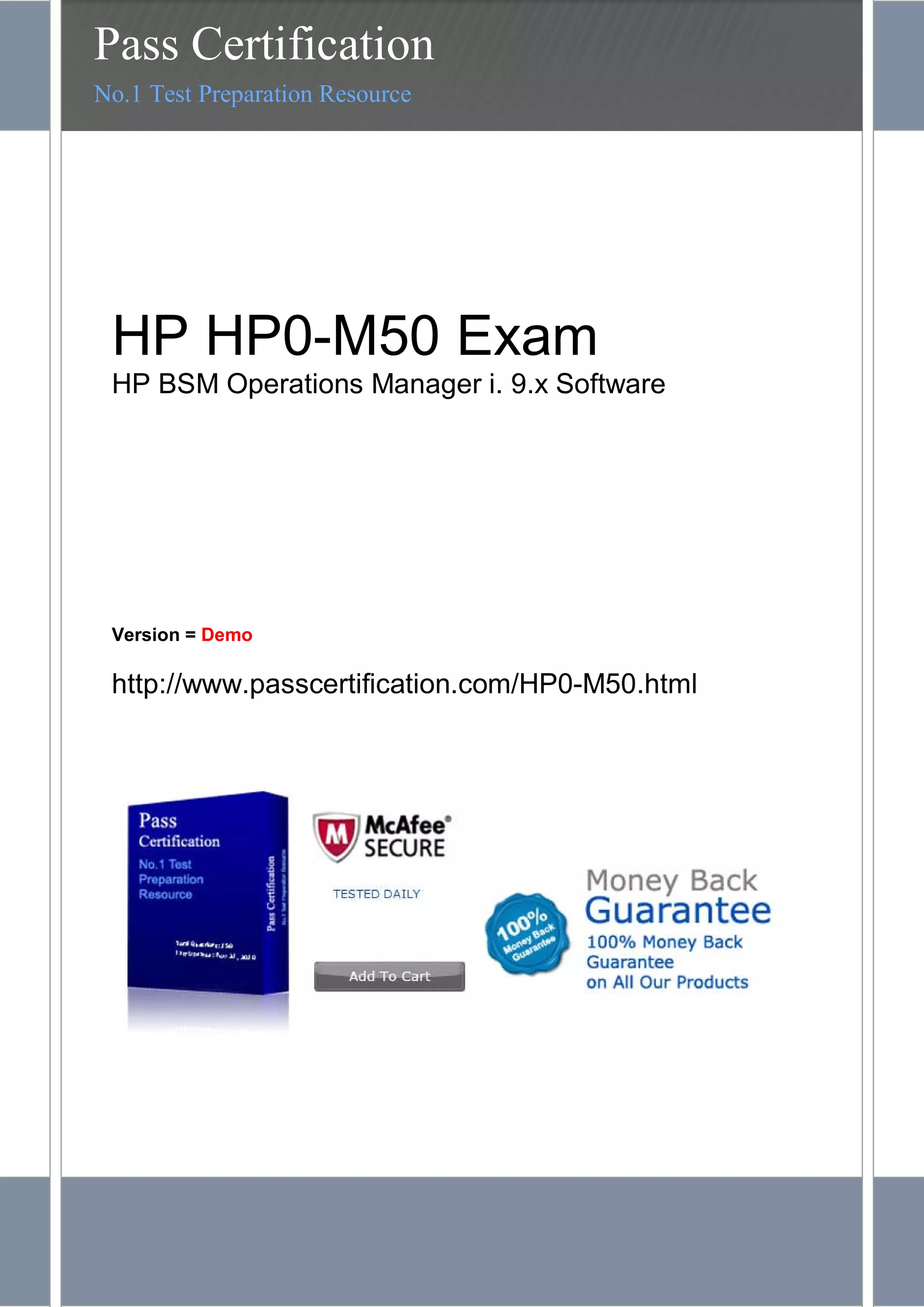 Hp0 m50 question answers | PDF