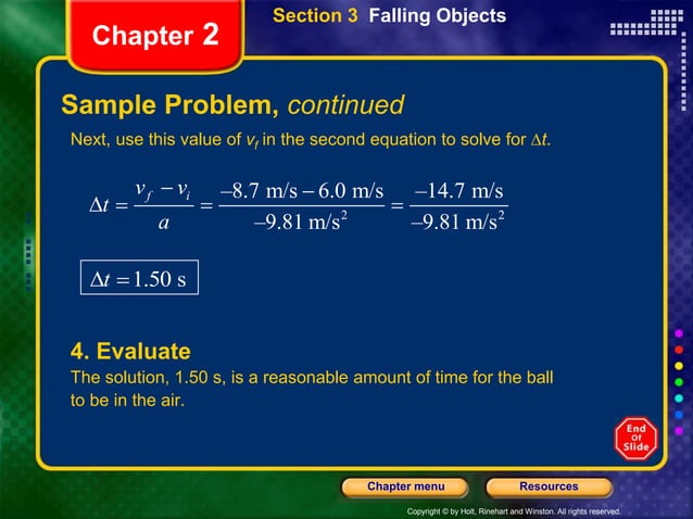 ch 2 Holt physics for scientist and agriculture | PPT