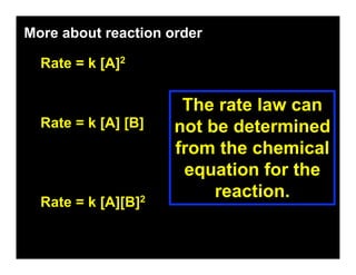 Lecture 18.5- rate laws | PDF