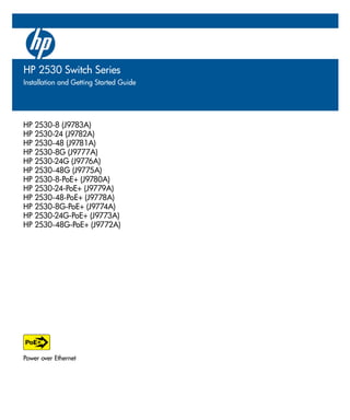 Hp 2530 start guide | PDF