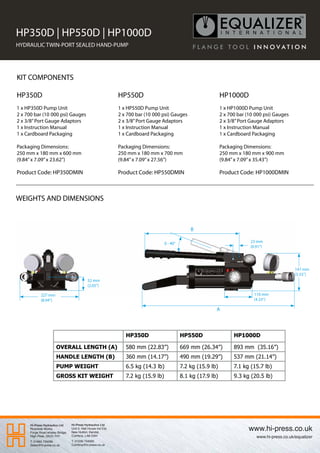 Hp350 d twin-port-single-acting-sealed-hydraulic-hand-pump | PDF