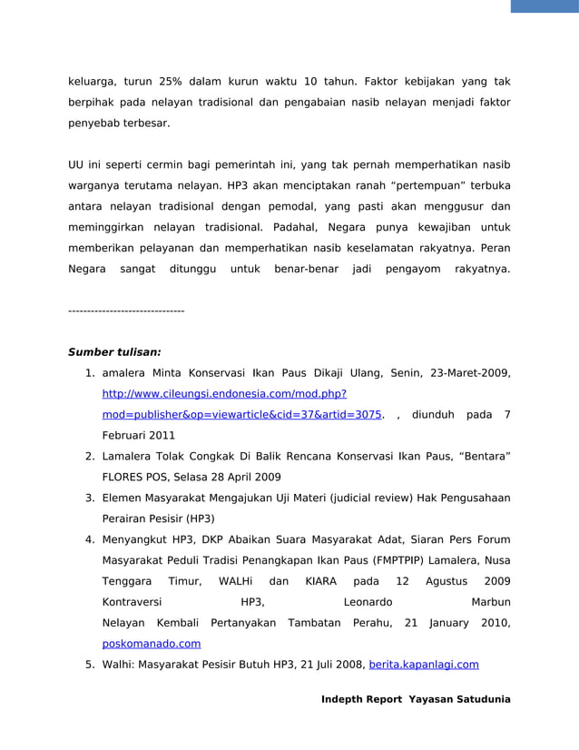 Hp3 vs nelayan tradisional | PDF