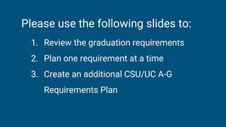 Course planner student guide | PPT