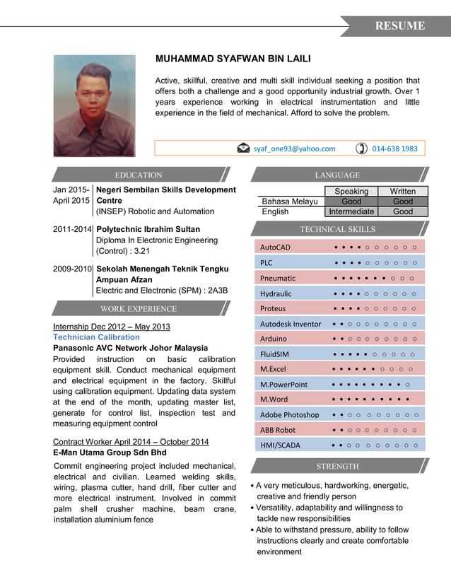 Contoh Resume Terbaik | PDF | Civil Engineering Industry | Industries