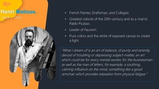 Art appreciation: Fauvism | PPTX