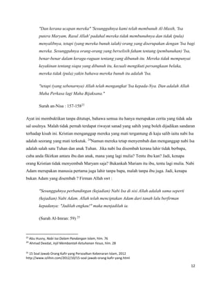 Perbezaan Jesus Crist dan Nabi Isa a.s | DOCX