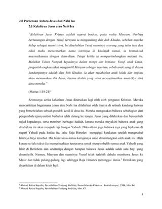 Perbezaan Jesus Crist dan Nabi Isa a.s | DOCX
