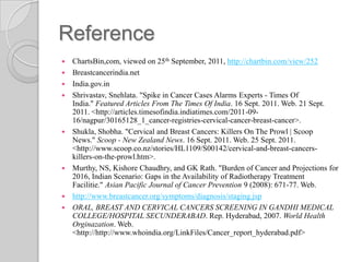 Breast Cancer in India | PPTX