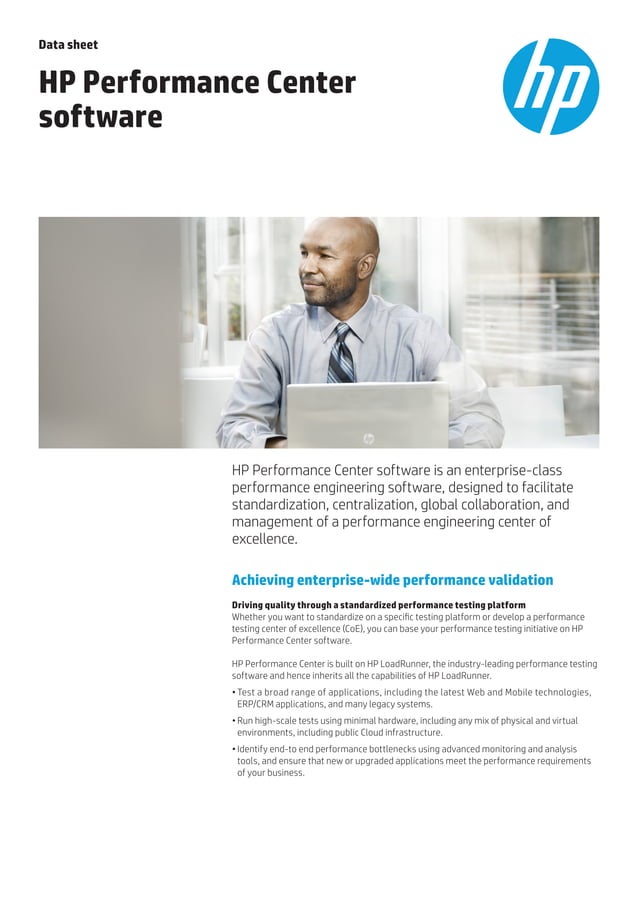 Hp application performance center software | PDF
