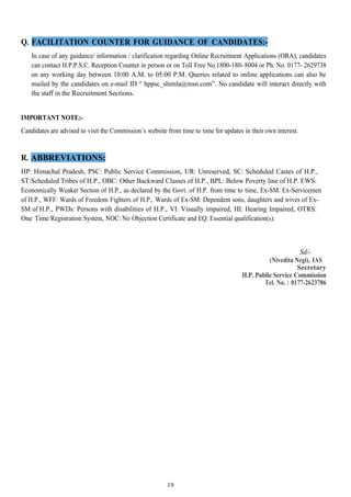 Himachal Pradesh Administrative Services Combined Competitive ...