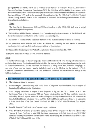 Himachal Pradesh Administrative Services Combined Competitive ...