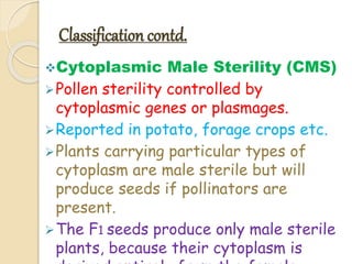 self incompatibility and male sterility | PPTX