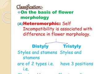 self incompatibility and male sterility | PPTX