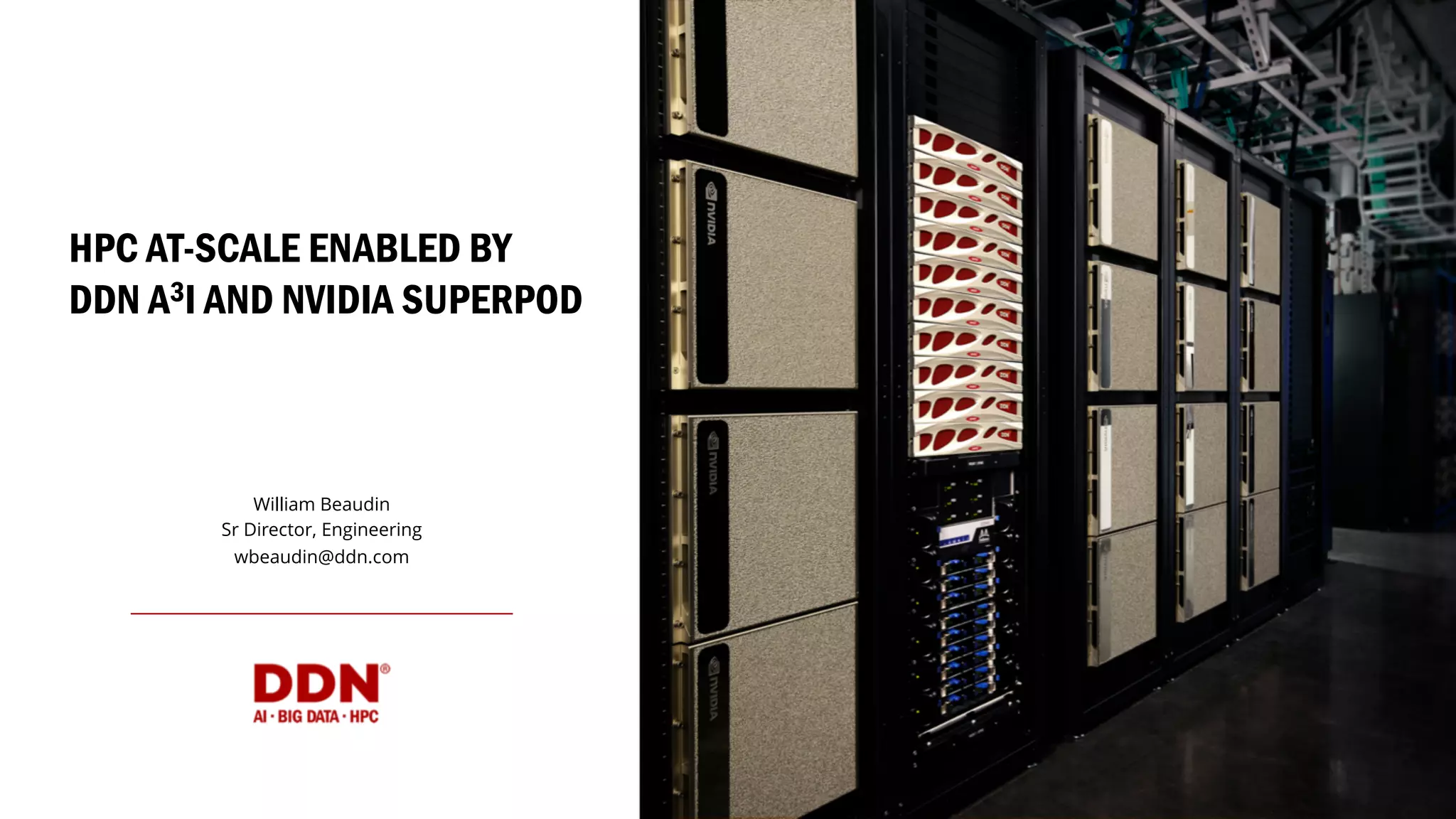 HPC at Scale Enabled by DDN A3i and NVIDIA SuperPOD | PDF