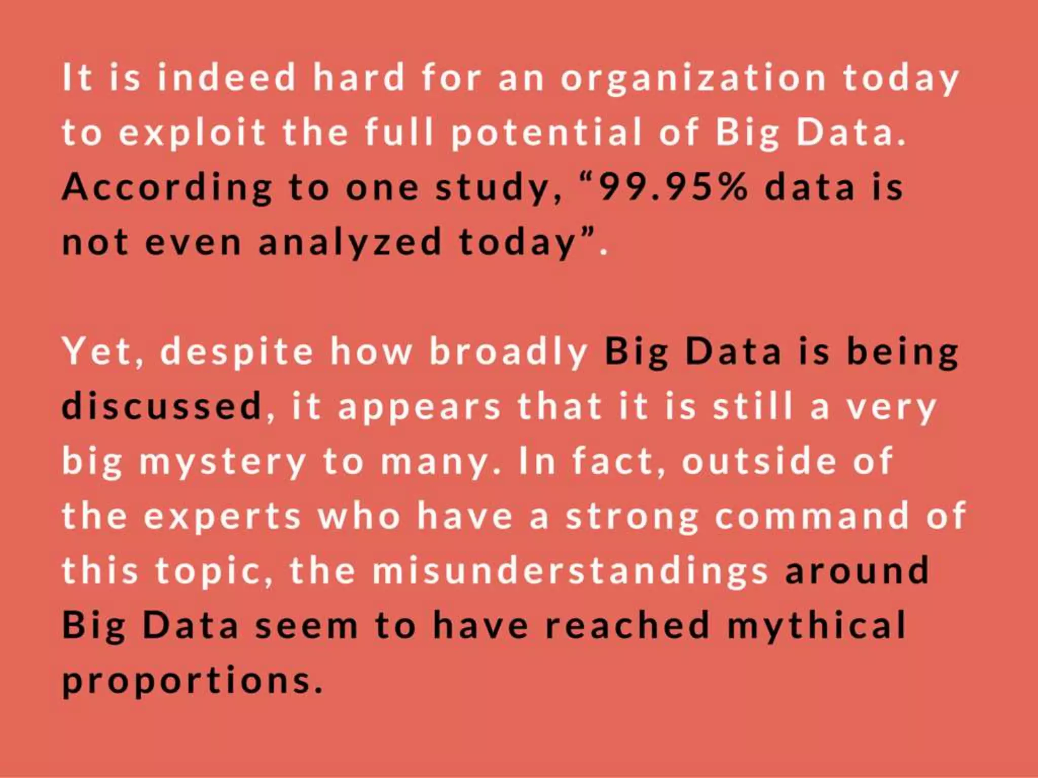 Top 3 myths of Big Data | PPT