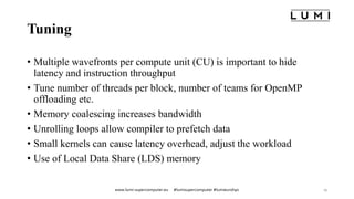 Exploring the Programming Models for the LUMI Supercomputer | PPT