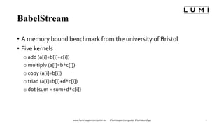 Exploring the Programming Models for the LUMI Supercomputer | PPT