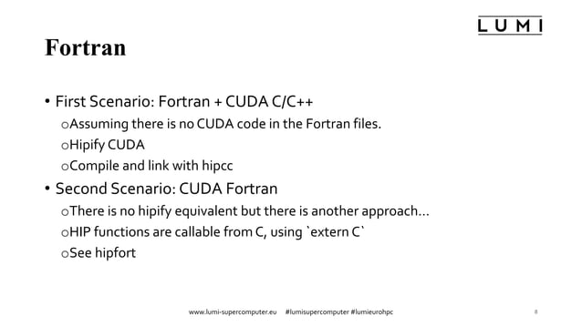 Exploring the Programming Models for the LUMI Supercomputer | PPT