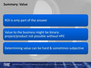 Measuring HPC: Performance, Cost, & Value | PPT