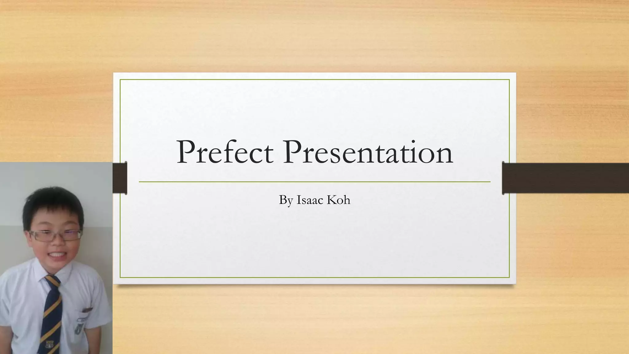 Hpc2 prefect presentation isaac koh | PPTX