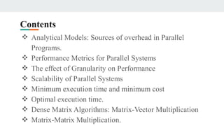 Analytical Models of Parallel Programs | PPT | Computing | Technology & Computing