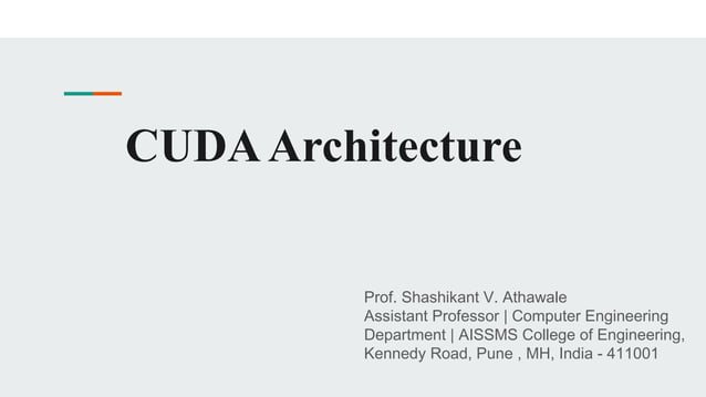 CUDA Architecture | PPT | Operating Systems | Computer Software and Applications