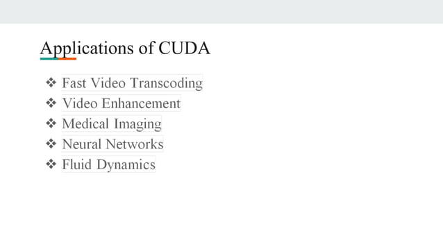 Cuda Architecture Ppt Operating Systems Computer Software And Applications