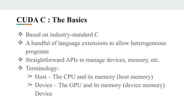 CUDA Architecture | PPT | Operating Systems | Computer Software and Applications